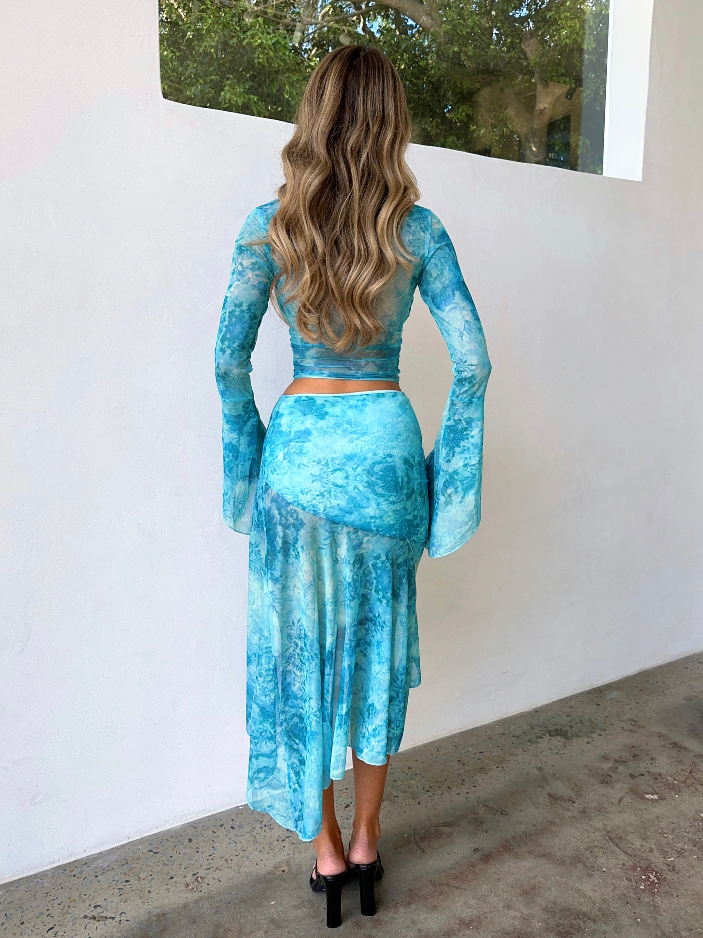 Molly Crop Top Turquoise Tea - Outcast Exclusives | Outcast