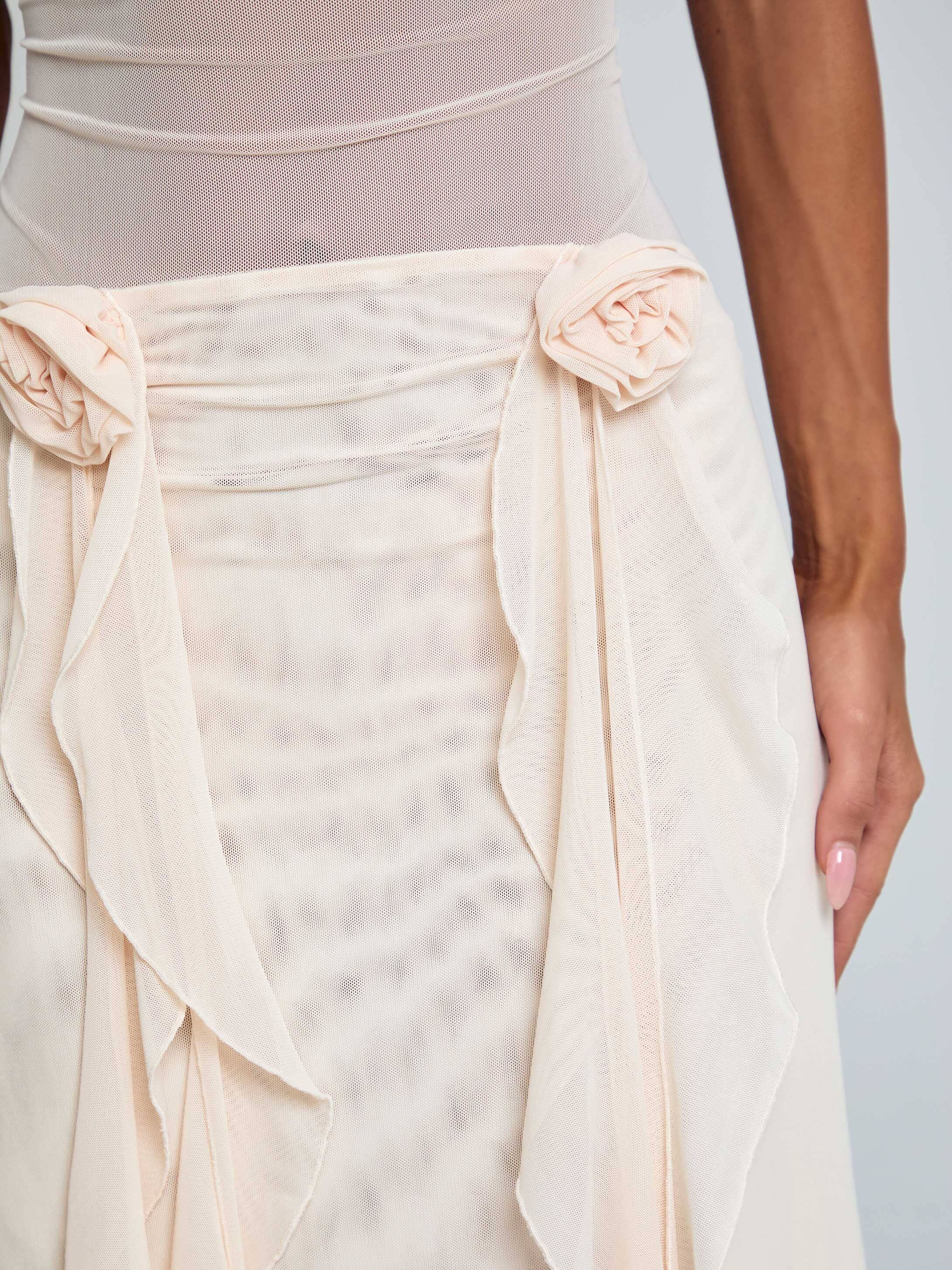 Marceline Maxi Dress Beige | Outcast